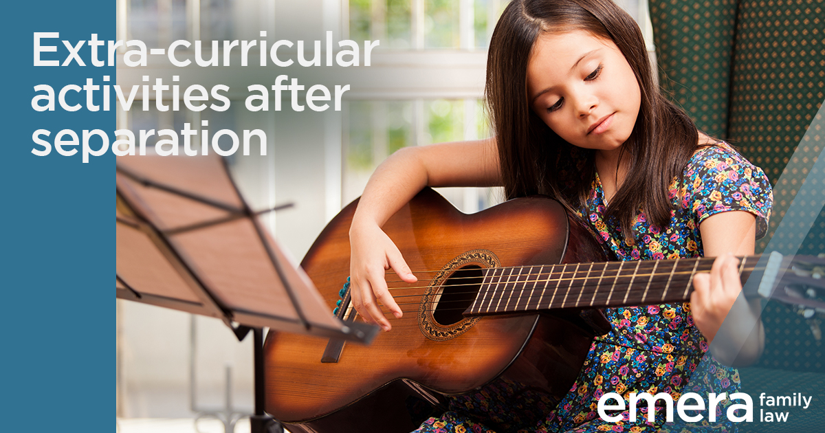 Extra-curricular Activities: Managing After Separation